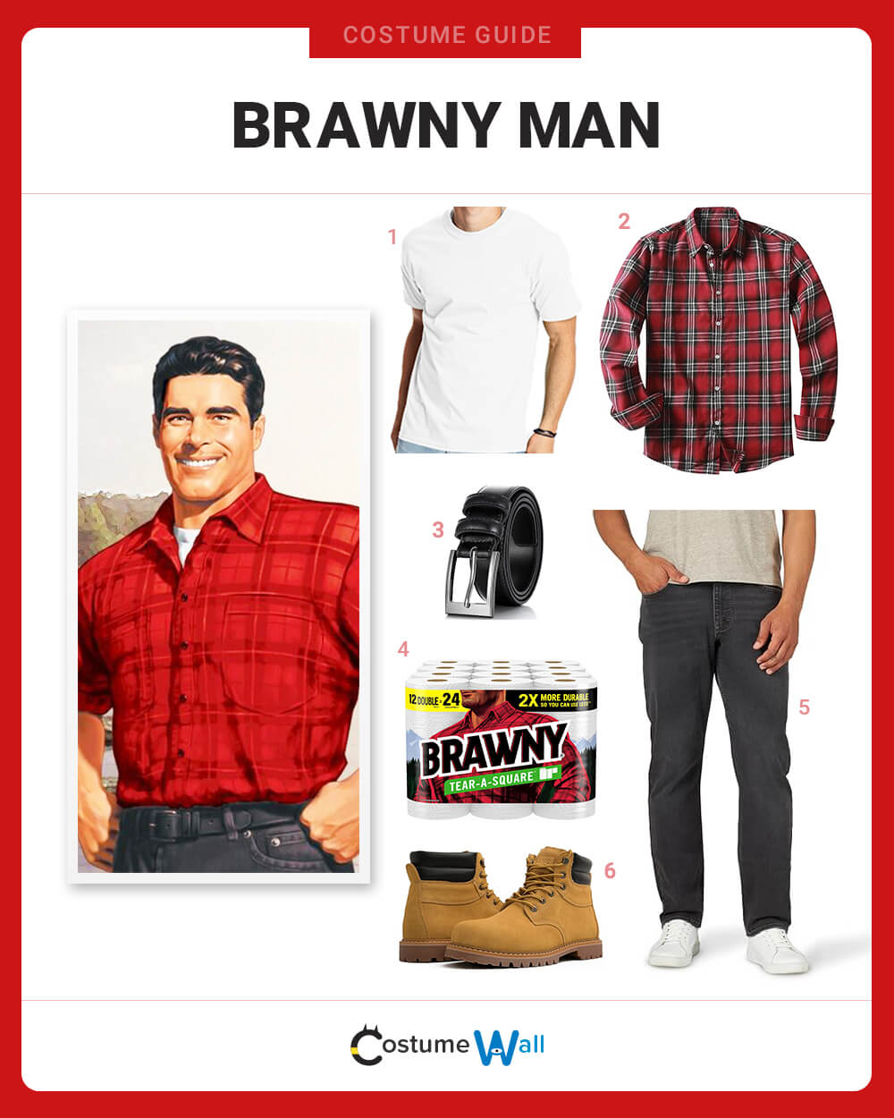 Dress Like Brawny Man Costume | Halloween and Cosplay Guides