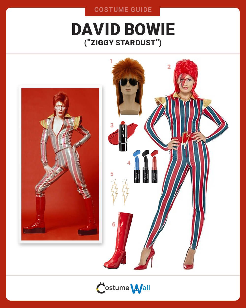 David Bowie Ziggy Stardust Costume Cool DIY David Bowie Costume: Ziggy