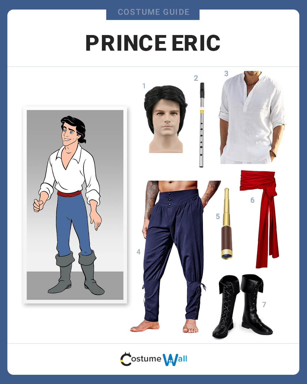 Dress Like Prince Eric Costume | Halloween and Cosplay Guides