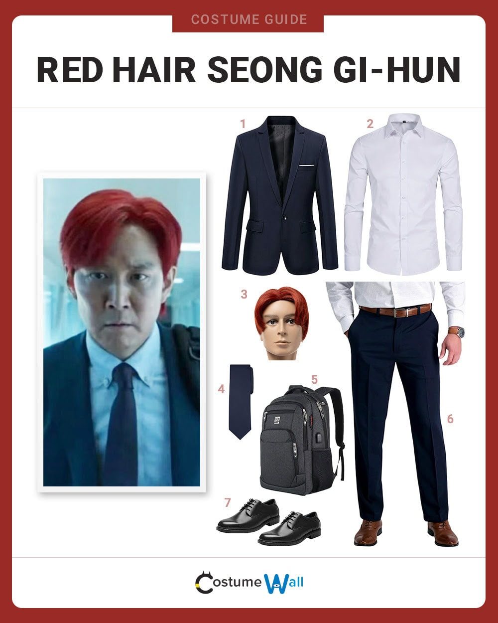 Dress Like Red-Hair Seong Gi-Hun Costume | Halloween and Cosplay Guides