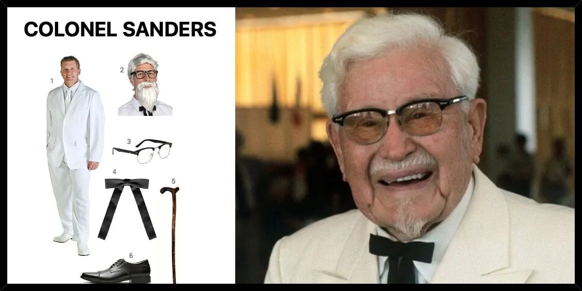 Col Sanders Costume Halloween Costume Colonel Sanders : 4 Steps
